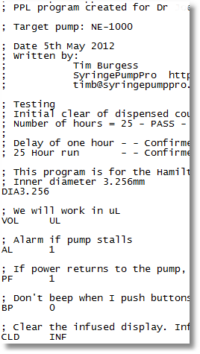 Pump Programming Service - SyringePumpPro