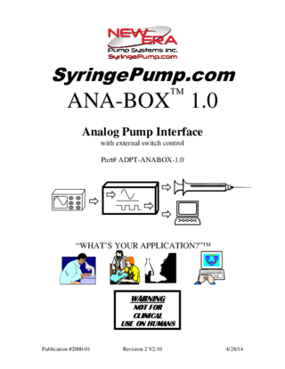 Ana-Box Programming Spreadsheet - SyringePumpPro